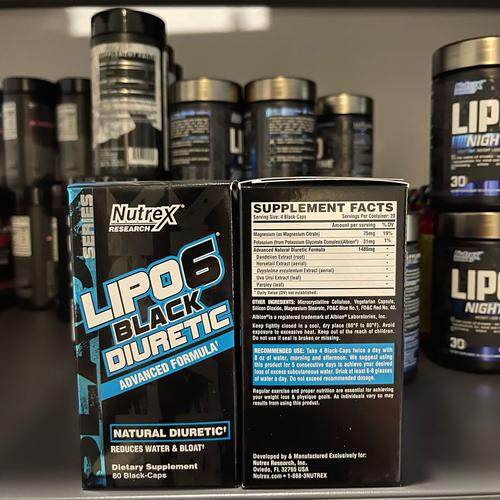 Jual Nutrex Lipo 6 Black Diuretic Aqua LoSs 80 Caps AQUALOSS Diuretik ...