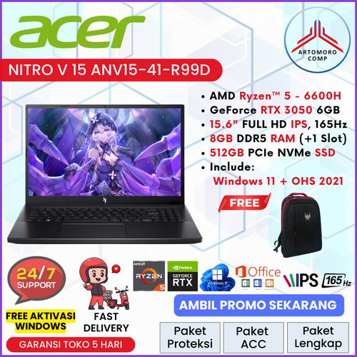 Promo ACER Nitro V 15 ANV15-41 Ryzen 5 6600H RTX3050 6gb/ 8gb 512gb W11 ...