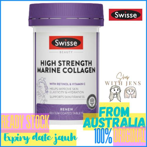 Jual Swisse Beauty High Strength Marine Collagen 60 Tablets Kolagen ...
