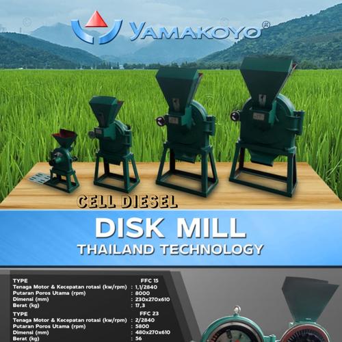 Jual MESIN PENEPUNG DISK MILL FFC 45 KAPASITAS BESAR - Kab. Tangerang - CELL DIESEL | Tokopedia