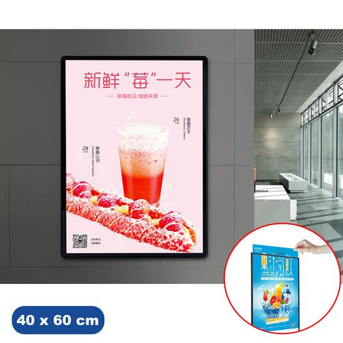 Jual LIGHT BOX DISPLAY POSTER FRAME LED MONITOR IKLAN SLIM PULL OUT ...