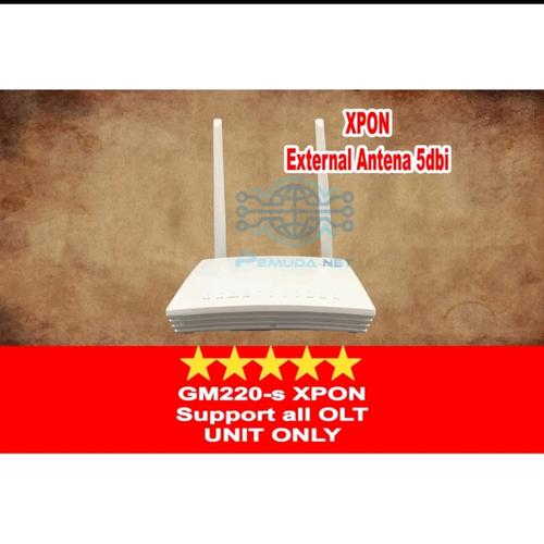 Jual GM 220-s XPON EPON GPON ONU ONT SUPPORT BRIDGE - Dengan Adaptor ...