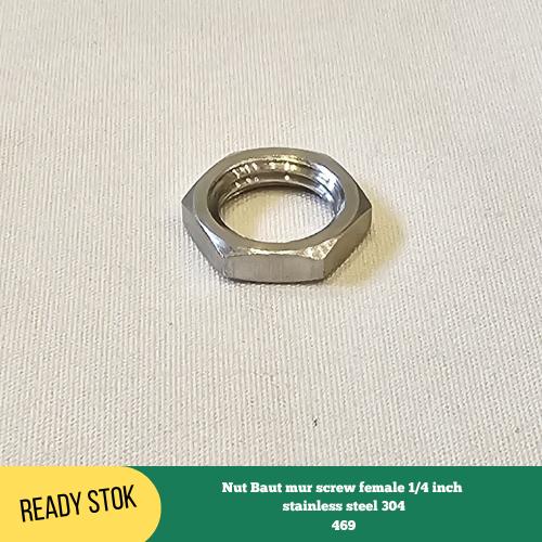 Jual Nut Baut mur screw female 1/4 inch stainless steel 304 469 - Kota Tangerang - aneka multi ...