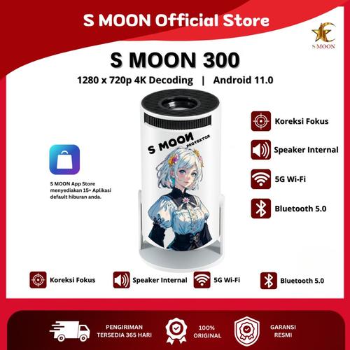 Jual Smoon 300 Smart Projector/LCD TV 180 Lumens wifi Bluetooth Ultra ...