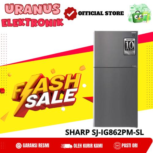 Jual Sharp SJ-IG862PM-SL Kulkas 2 Pintu 613 Liter J-Tech Inverter Compressor With Plasmacluster ...