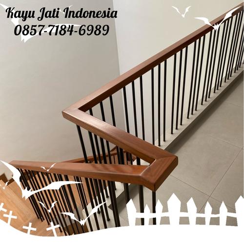 Jual Pemasangan Handrail Tangga Kayu / Kayu Meranti Mahoni Sungkai Jati ...