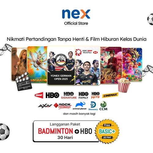 Promo Nex Parabola Paket HBO + Badminton 30 Hari - Jakarta Barat - Nex Official Store | Tokopedia