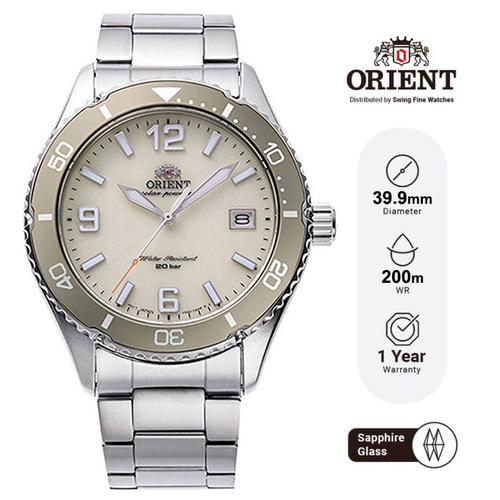 Promo Jam Tangan ORIENT RA-WJ0003S Mako 40 Solar Sports Ivory Dial ...