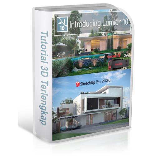 Jual Lumion 10 Livesync SketchUp 2020 VRay Video Tutorial Mastering Series via Flashdisk 32GB ...