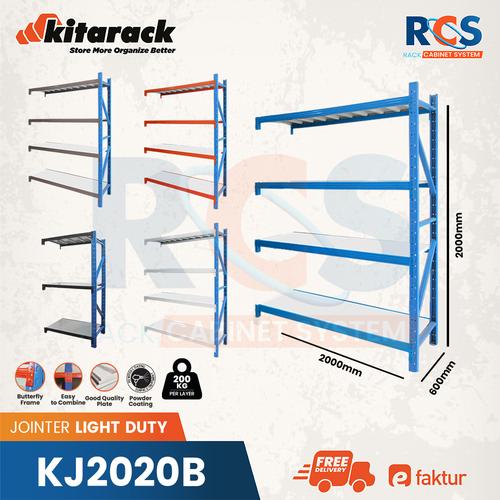 Promo KJ2020 Biru Series Jointer Rack Gudang Besi Tinggi 2 Meter ...