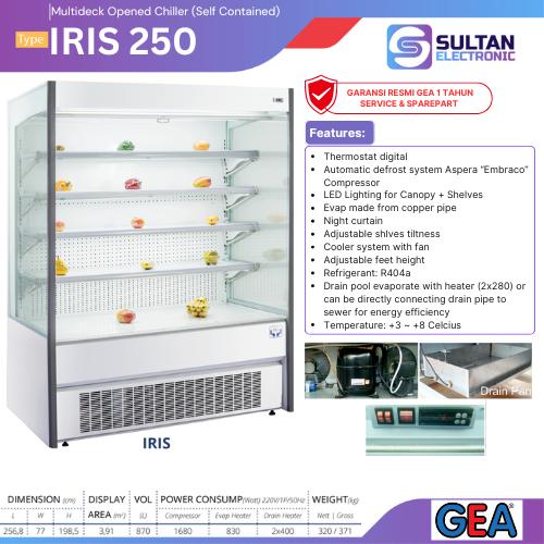 Jual GEA Multideck Opened Chiller GEA IRIS-250 / IRIS 250 / IRIS250 Chiller Terbuka Minuman ...