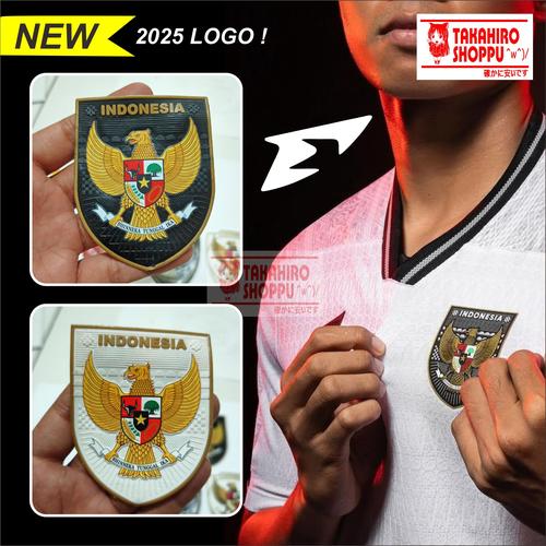 Jual Logo Timnas NEW 2025! 3D Timbul Bahan Karet Rubber / Logo Terbaru ...