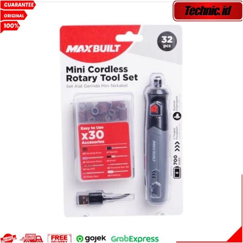 Jual Mesin Gerinda mini Maxbuilt Set 32 Pcs Gerinda Mini Cordless ...