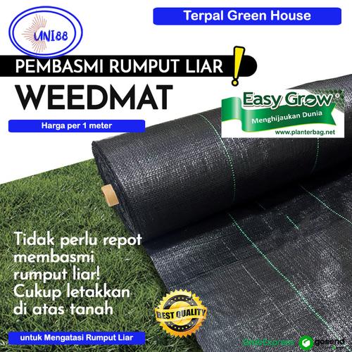 Jual Terpal Mulsa Green House Anti Rumput Liar dan Gulma / Weedmat Easy Grow / Terpal Mulsa ...