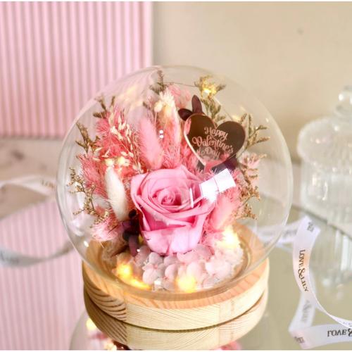 Jual AKEMI Flower Dome - Hadiah Preserved Rose Bunga Kering Mawar Kaca ...