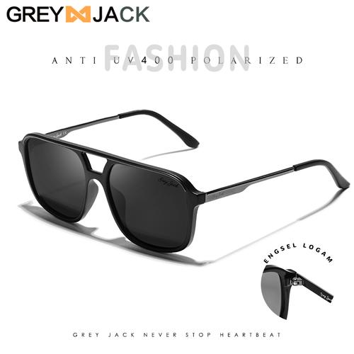 Jual Grey Jack Kacamata Sunglasses Polarized Model Aviator Kotak ...