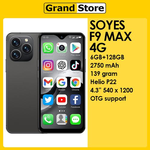 Jual SOYES F9 MAX 4G 6GB/128GB* 2750mAh Helio P22 4.3" 540 x 1200 OTG support mini smartphone ...