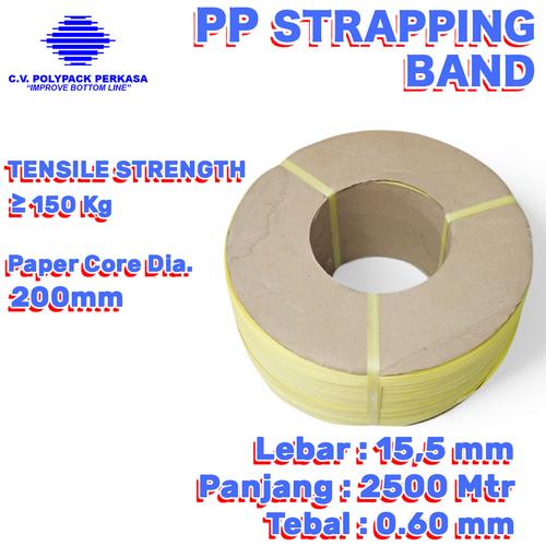 Jual PP Strapping Band Lebar 15,5mm Panjang 2500meter Tali Strapping ...