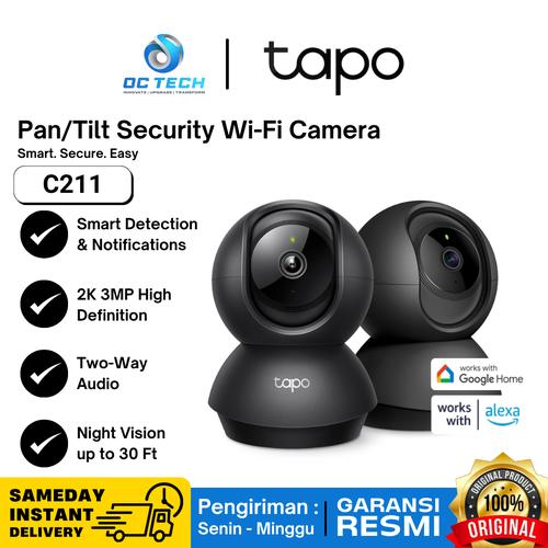 Jual TP-Link Tapo C211 CCTV Pan/Tilt 2K 3MP Smart Home Security Wi-Fi ...