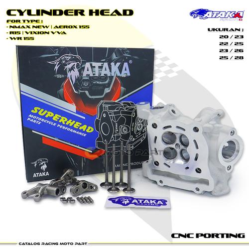 Jual ATAKA RACING Super Head Porting CNC Nmax New // Aerox 155 // R15 ...