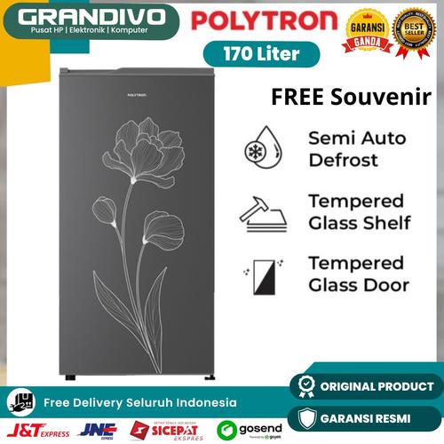 Promo LEMARI ES POLYTRON PRB 177TY 170 LITER / POLYTRON KULKAS 1 PINTU ...