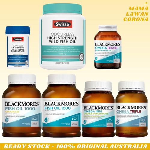 Jual Wagner Fish Oil 1000 mg Omega 3 1000mg 400 Kapsul Blackmores ...
