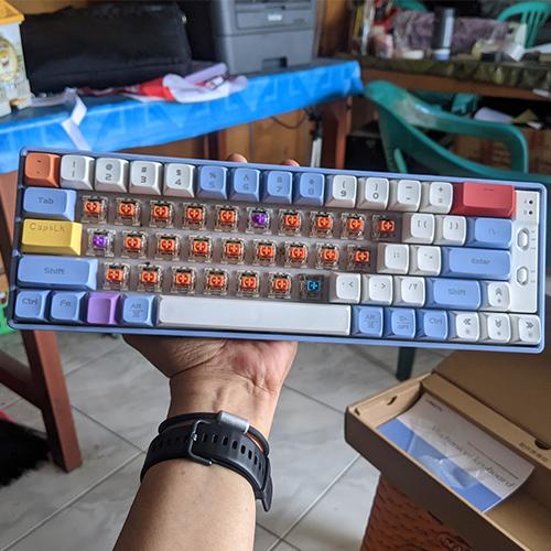 Jual Keyboard Mechanical Langtu GK 65 Triple conection Wireless, bt ...