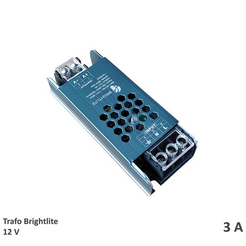 Jual Trafo LED Strip Adaptor Power Supply 12V 3A Slim BrightLite - Kota ...