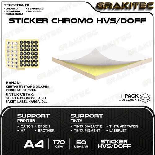 Jual Sticker Chromo A4 Glossy & Doff HVS 50 / 100 / 500 Lembar / Stiker ...