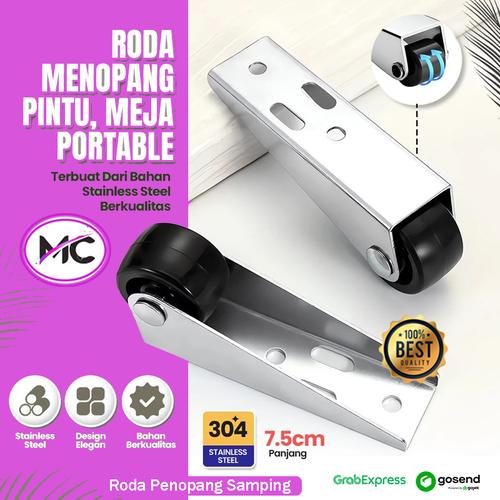 Jual Roda Geser Pintu Lemari Sliding Roda Mini Penopang Bawah Samping ...