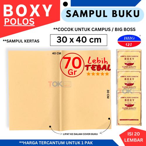 Jual Sampul Buku Coklat Ukuran BOXY POLOS isi 20lbr - Jakarta Barat ...