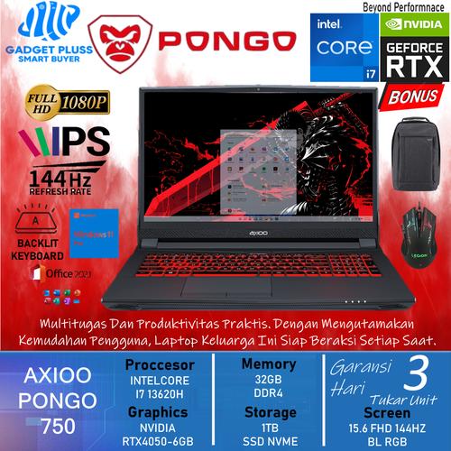 Jual Laptop Gaming AXIOO PONGO 750 Intel Core i7 13620HS 64GB 1TB SSD ...