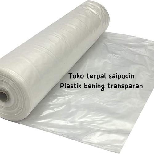 Jual terpal plastik bening transparan tebal ukuran 4x10 meter kuat ...