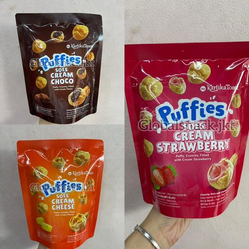 Jual KARTIKA SARI PUFFIES SOES CREAM CHEESE / STRAWBERRY / CHOCOLATE - KS PUFF CHEES - Jakarta ...