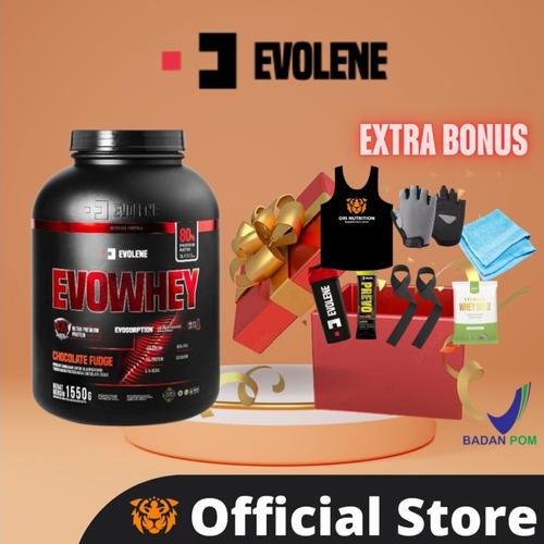 Jual evolene whey protein 1900 gram (50 sachet) free shaker - Coklat ...
