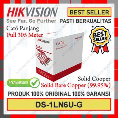 Promo LAN CABLE Hikvision 305 Meter DS-1LN6U-G Networking UTP CAT6 ...