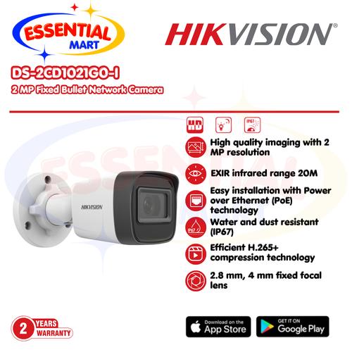 Jual DS-2CD1021G0-I HIKVISION 2MP Bullet IP Camera Outdoor CCTV - Jakarta Pusat - Essential ...