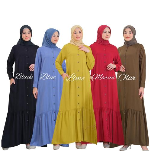 Jual Medina Dress - Gamis Cantik Berbahan Premium Rayon Twill Lembut ...