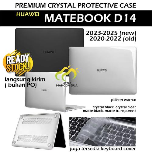 Jual Huawei Matebook D14 Case Slim Cover Laptop Casing - Clear Black ...