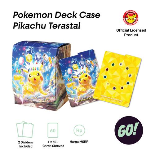 Jual Pokemon Deck Case Box Storage | Pikachu Terastal | TCG Pokemon ...