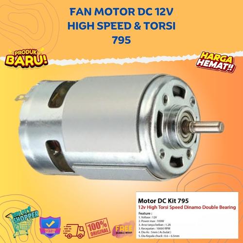 Jual Dinamo Motor 795 Fan Motor Dc 12V High Speed & Torsi - Jakarta Barat - Gemilang Kompu ...
