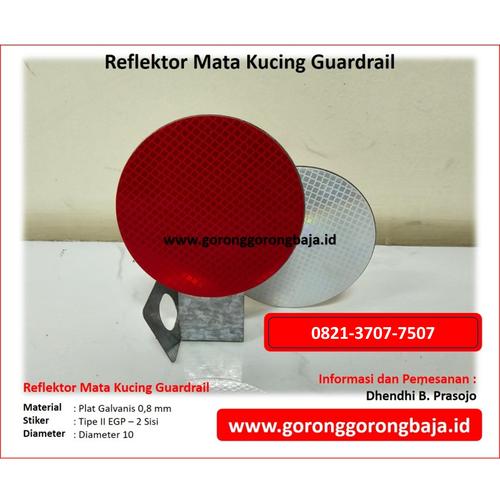 Jual Reflektor Guardrail Jalan Tol Mata Kucing O Toll Gadril Reflector ...