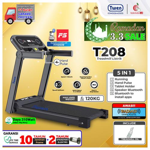 Promo Treadmill Elektrik Twen T205 T208 Promo Termurah Teadmill Listrik ...