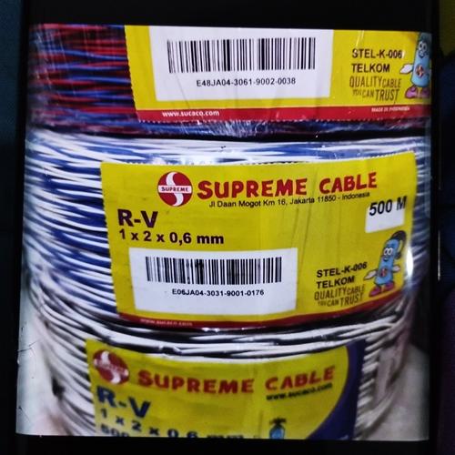 Jual KABEL JUMPER BLASTING TELEPON 1X2X0,6MM 1 PAIR ISI 2 ROL 500 METER ...