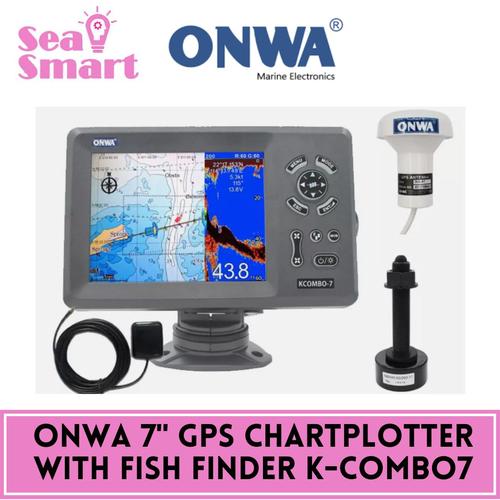 Jual GPS Chartplotter with Fishfinder ONWA KCOMBO 7/ Marine GPS 7 inchi chartplotter with ...