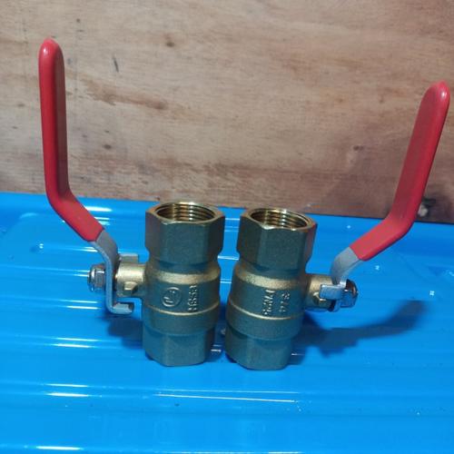 Jual Stop kran Ball Valve 1/2"inch bahan kuningan KRAN VALVE BOLL ...