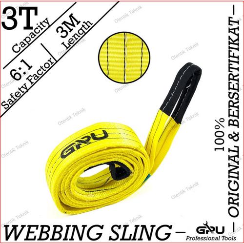 Promo Tali Sabuk Webbing Sling Belt 3 Ton x 3 Meter Pengangkat Barang ...
