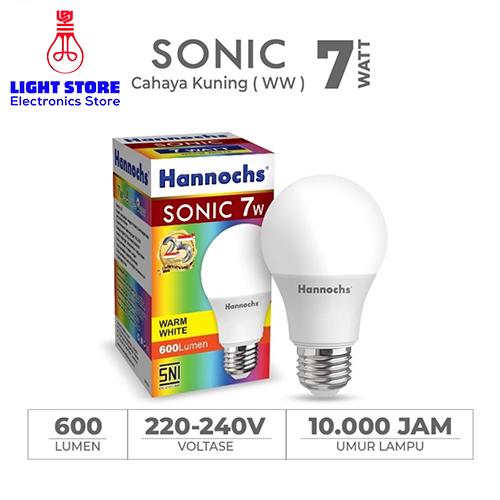 Jual HANNOCHS LED 7 WATT SONIC Lampu LED Bohlam Kapsul Cahaya Kuning ...