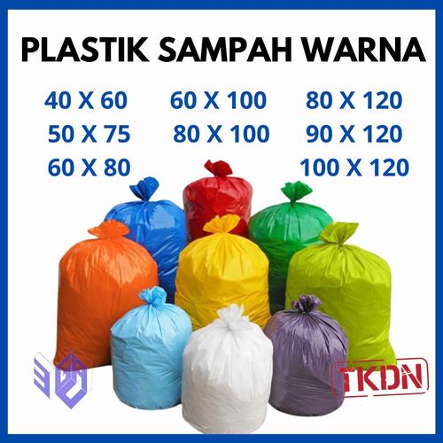 Jual Kantong Plastik Sampah Warna Warni Trashbag Limbah Medis Ukuran 40 ...