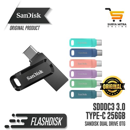Jual Flashdisk Sandisk OTG 256GB USB Type-C USb 3.1 Ultra Dual Drive Go ...